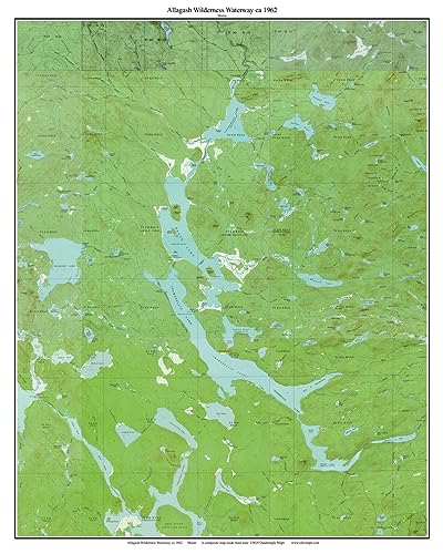 Amazon.com: Allagash Wilderness Waterway 1962 Topographic Map USGS ...