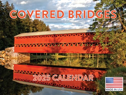 Covered Bridge Calendar 2025 Monthly Wall Calender 12 Month - Want It All