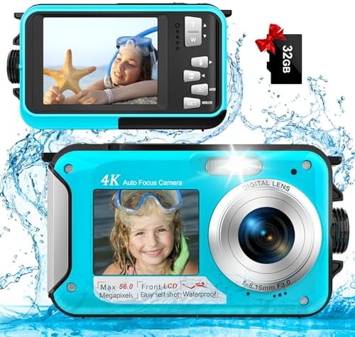 Amazon.com : 4K 33FT Digital Camera - 48MP Underwater, Waterproof ...
