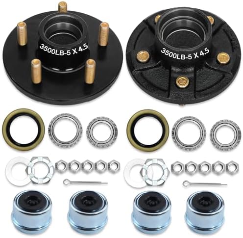 Amazon.com: LIBRA Trailer 5 Lugs Idler Hub Kits 5 on 4.5 5x4.5 for 3500 ...