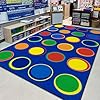 Amazon.com: LIVEBOX Sitting Spots Kids Rug for Classroom, Washable ...