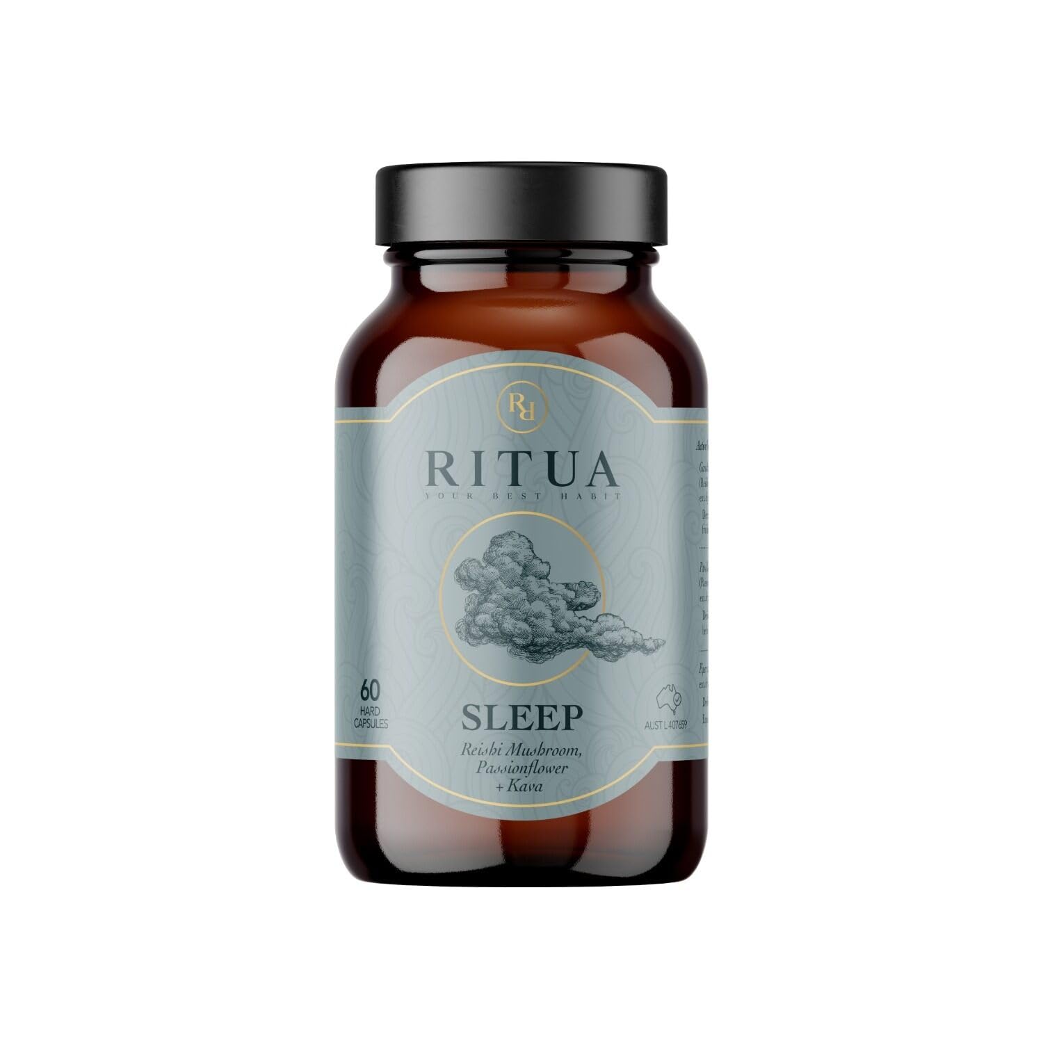 Ritua Wellness Natural Sleep Supplement, Deep Sleep Aid, Mushroom ...