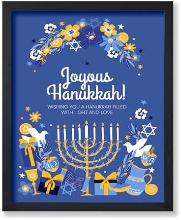 Amazon.com: Poster Master Joyous Hanukkah Print - Festival of Lights ...