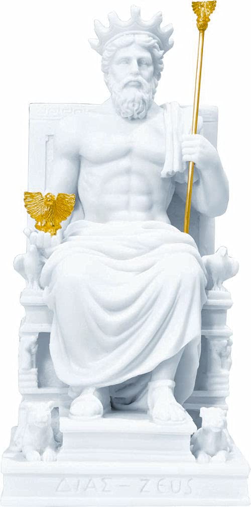 Zeus Statue Ancient Greek Mythology Father Of All Gods Zeus Statue