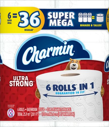 Snapklik.com : Charmin Ultra Strong Toilet Paper Super Mega Rolls