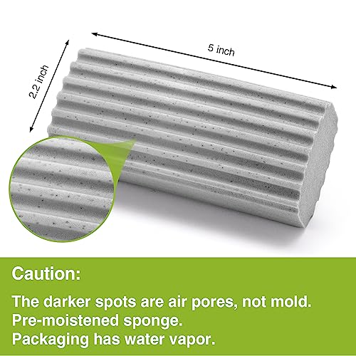Snapklik.com : Damp Dusting Sponge Duster, Grey Dust Cleaning Sponge ...