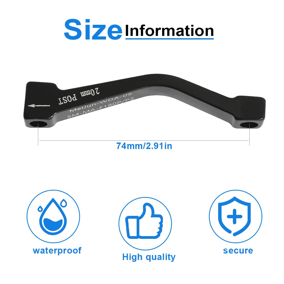 CPJ Post Mount Disc Brake Adapter,Flat Mount Post Mount Brake Adapter ...