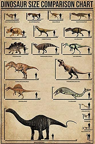 Velociraptor Size Chart