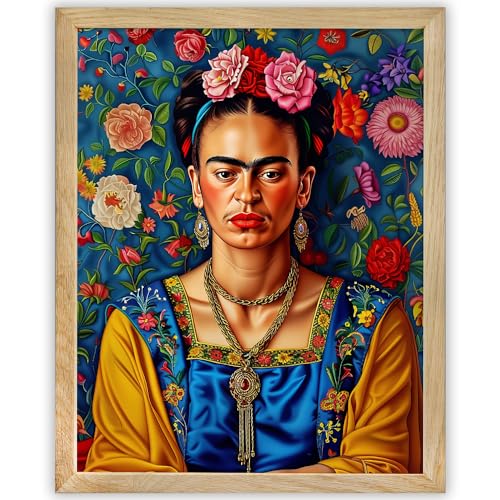 Amazon.com: Frida Kahlo Inspired Frida Kahlo Wall Art Poster - The Blue ...
