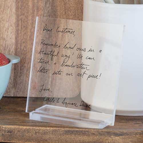 Amazon.com: Custom Acrylic Actual Handwriting Art – Personalized ...