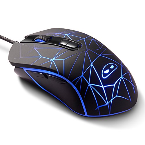 MageGee G6 wired gaming mouse with adjustable DPI, colorful - Want It All