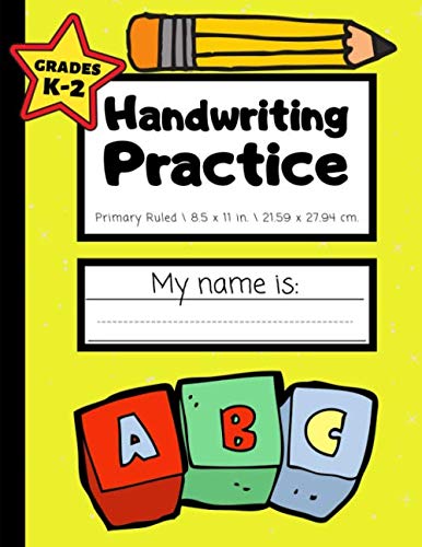 Handwriting Practice: Grades K-2 | Handwriting Workbook for Kids With ...