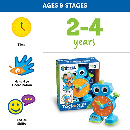 Learning Resources Tock The Learning Clock - 1 Piece, Ages 3 ...