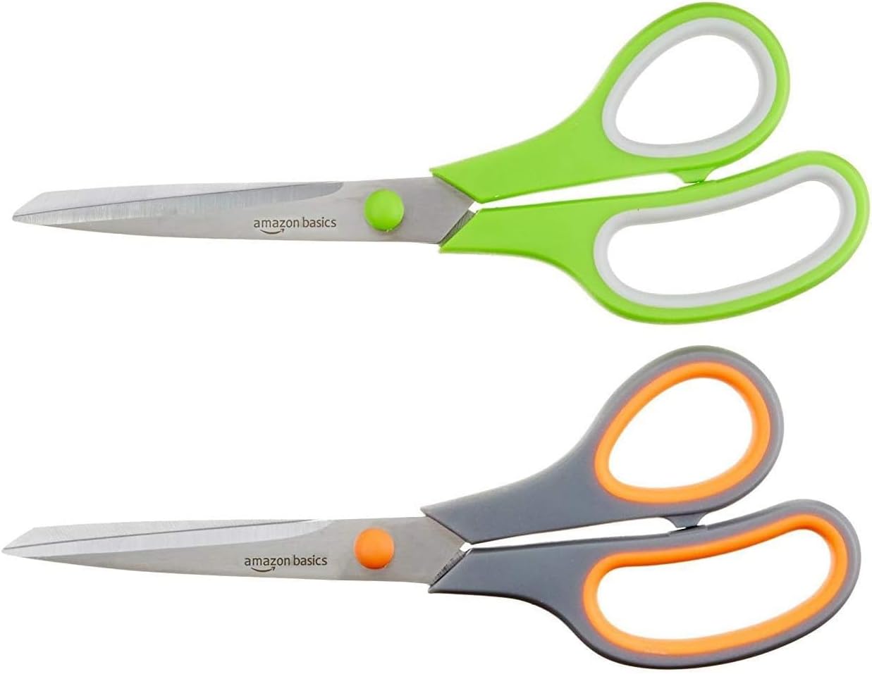 Amazon.com: Amazon Basics Stainless Steel Scissors for Office, Crafts ...