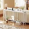 Amazon.com: SUPERJARE Console Table with Outlet, 63 Inch Sofa Table ...
