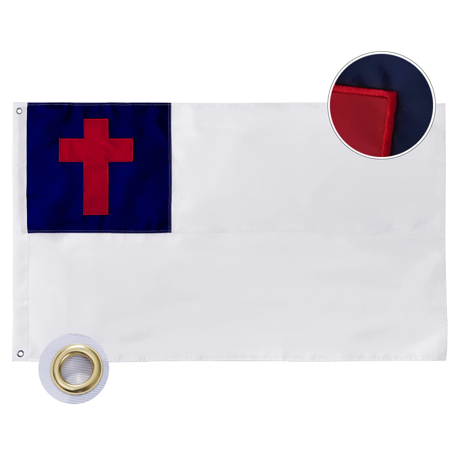 Amazon.com : Bradford Christian Flag 5x8 ft Outdoor Made in USA ...
