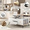 Amazon.com: Modern 3-in-1 Lift Top Coffee Table with 4 Stools Set for ...
