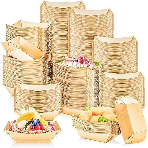 Amazon.com: ZORRITA 3 Lb Paper Food Trays - 100 Pack Disposable Nacho ...