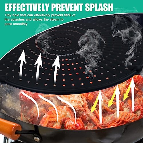 Snapklik.com : Silicone Splatter Screen For Frying Pan 13, Grease ...