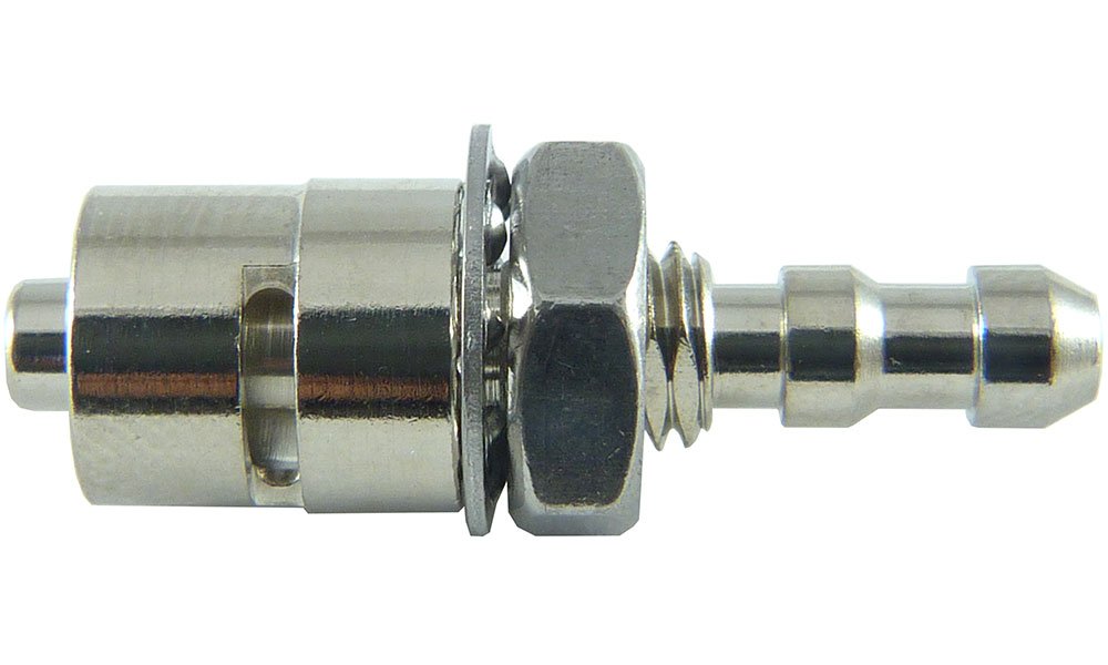 6143 Plated Brass Bulkhead Panel Mounted Fitting Male Luer Lock ...