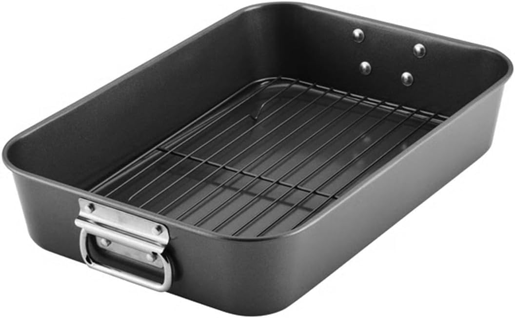Amazon.com: Glad Roasting Pan Nonstick 11x15 - Heavy Duty Metal ...