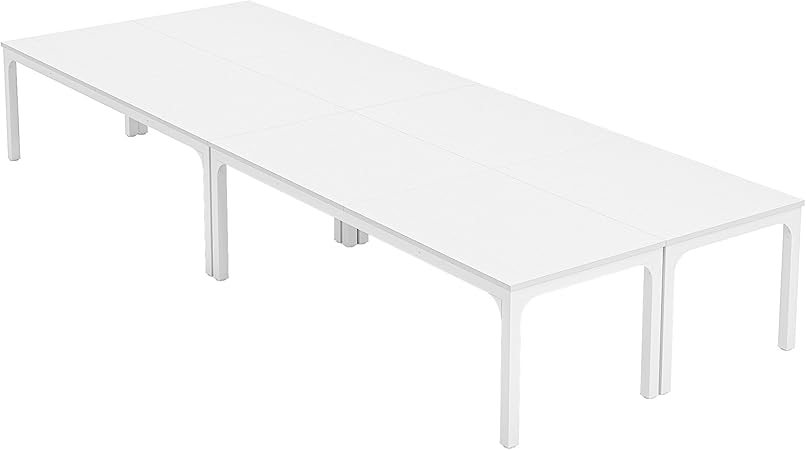 Amazon.com: LITTLE TREE 13FT Conference Room Table, Large Rectangle ...