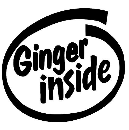 stickerbuy Funny Ginger Inside Vinyl Die Cut Decals/Bumper Stickers for ...