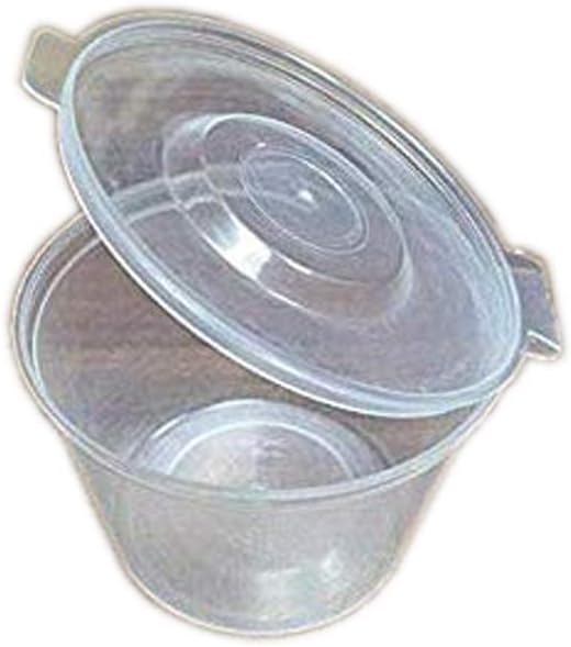Plastic 100 ml Hinged Lid Deli Pot or Sauce Pot, Pack of 50 : Amazon.co ...