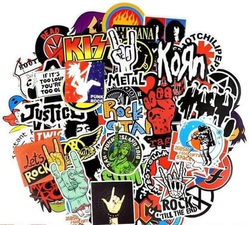 Stickers de Rock 50 Calcomanias Impermeables Diferentes : Amazon.com.mx ...