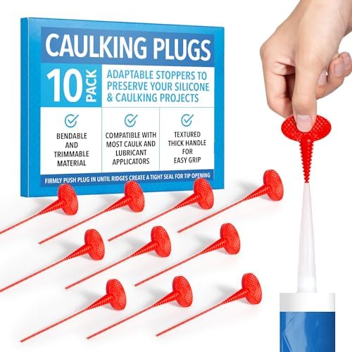 IMPRESA 10 Pack Caulk Saver Caps & Plugs - Nozzle Tip Tube Sealer for ...