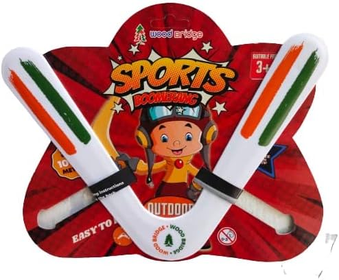 Indian Tricolor Boomerang- Returning Booma Outdoor Sports : Amazon.in ...
