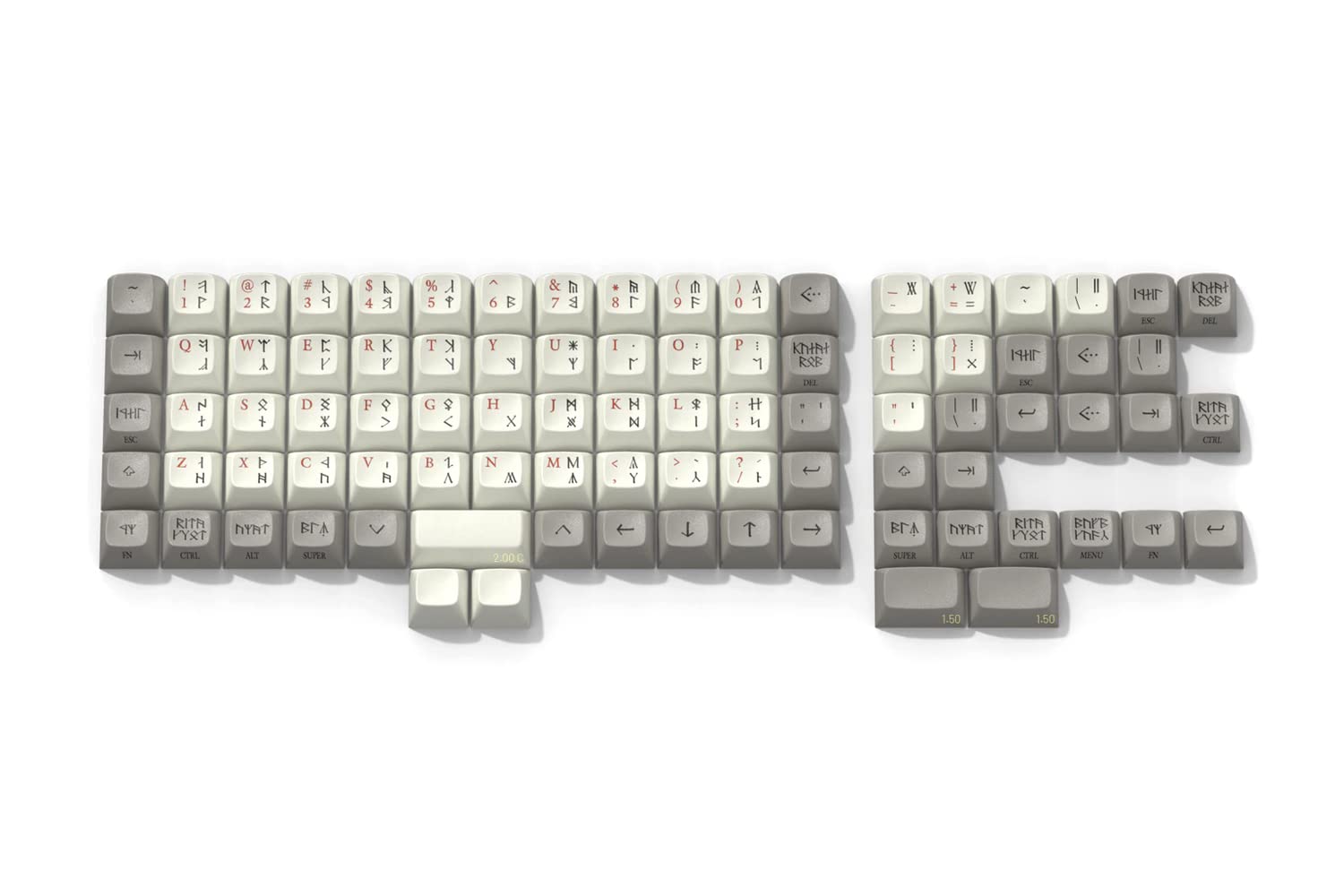 Snapklik.com : Drop The Lord Of The Rings MT3 Dwarvish Keycap Set, PBT ...