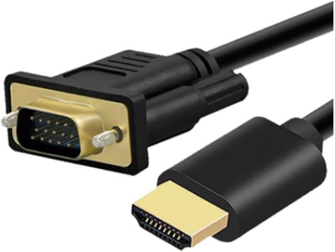Amazon.co.jp: HDMI VGA 変換ケーブル HDMI オス to VGA オス 720P/1080P に対応し 金メッキ ...
