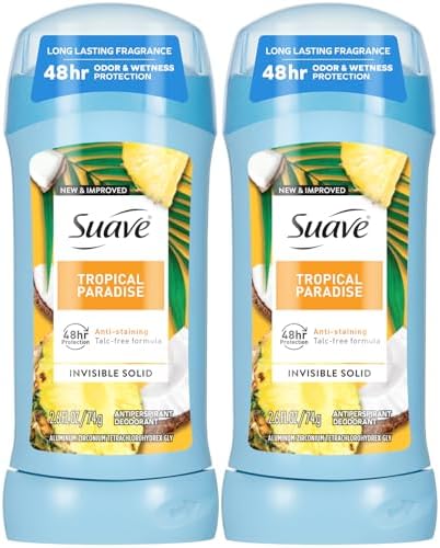 Amazon.com : Suave Deodorant 2.6 Ounce 24Hr Tropic Paradise Invis ...