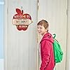 Amazon.com: Personalized Apple Teacher Door Signs for Classroom Custom ...