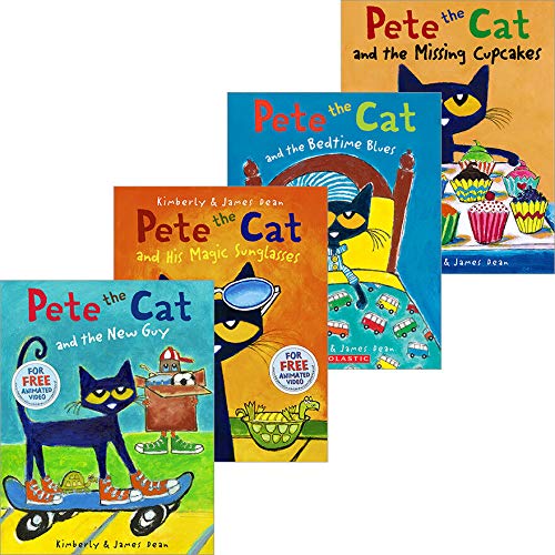 Pete the Cat 4 Book Set (Pete the Cat and the New Guy, Pete the Cat ...