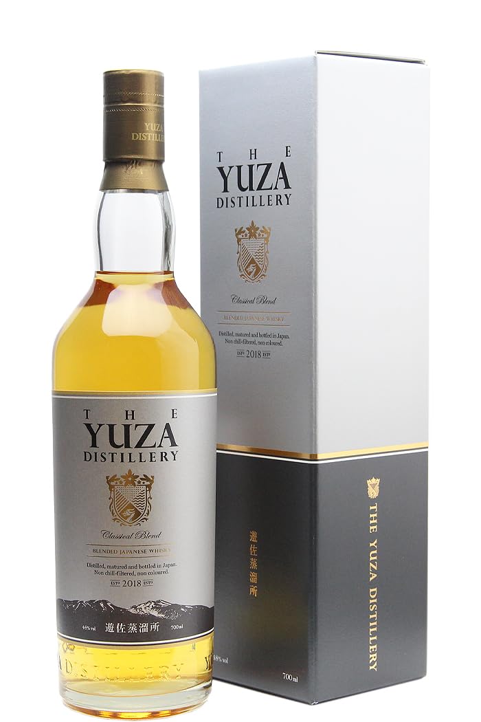 Amazon.co.jp: YUZAブレンデッド クラシカルブレンド 700ml 【ミズナラ樽原酒をキーモルトに使用】 遊佐蒸溜所 YUZA Classical Blend 正規品 ...