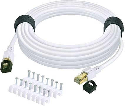 Amazon.com: QIFGUO Cat 8 Ethernet Cable 50 ft Internet Network LAN ...