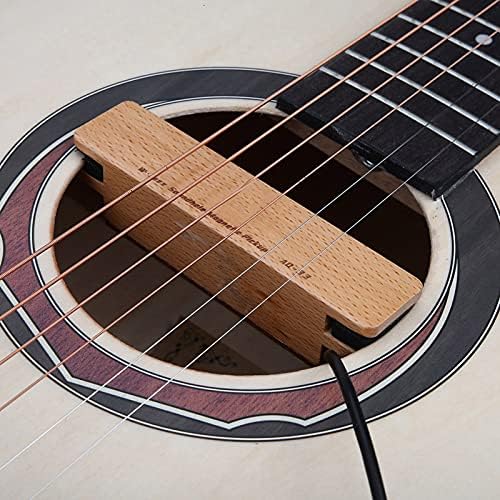 Amazon.com: Wood Guitar Pickup, Portable Closed Guitar Pickup Wooden ...