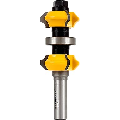 Yonico Double Edge Radius Roundover Router Bits 1/2-Inch Shank 13971 ...