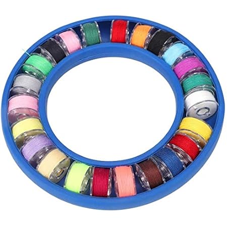 eecoo Sewing Bobbins Storage Box, Silicone Round Ring Compact ...