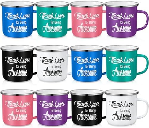 Amazon.com: Norme 10 Pcs Employee Appreciation Gifts 12 oz Enamel ...