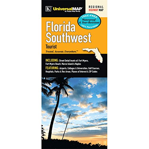 Amazon.in: Buy Florida State Southwest Region Laminated Map Book Online ...