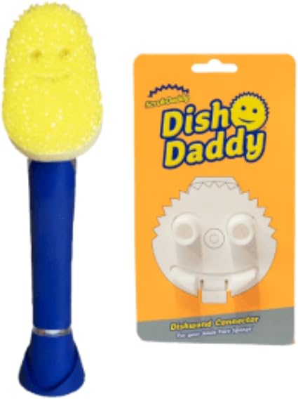 Scrub Daddy Dish Daddy Wand & Connector Head, Soap Dispensing Dish ...