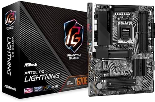 Asrock X670E PG Lightning AMD X670 Socket AM5 ATX Motherborad ...
