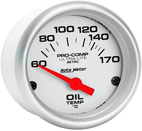 Amazon.com: Auto Meter 4348-M Ultra-Lite Electric Oil Temperature Gauge ...