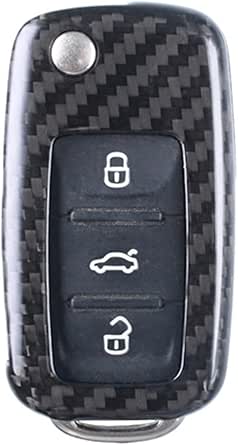 Amazon.com: Carbon Fiber Car Remote Key Shell Cover Case Housing ...