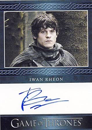2014 Game of Thrones Season 3 Autograph Card Iwan Rheon as Ramsay Snow ...