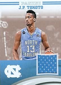 Amazon.com: J.P. Tokoto player worn jersey patch basketball card (North Carolina Tar Heels) 2016 ...