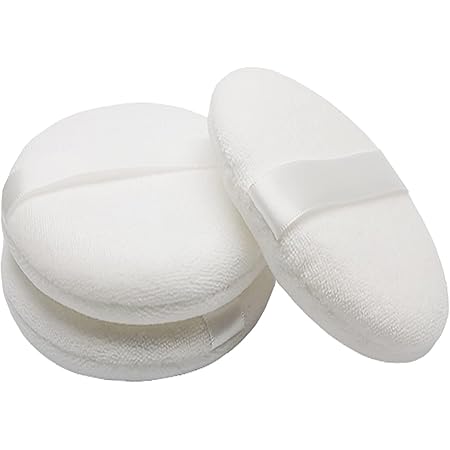 Amazon.com: 3 PCS Large Powder Puff, 4.13 Inch Velour Body Powder Puff ...